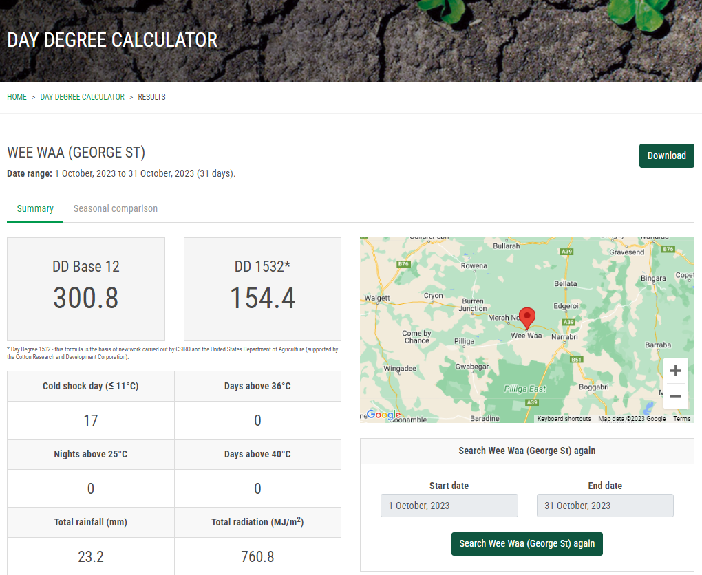 CSD's Day Degree Calculator: Unleashing Climatic Insights for Crop ...